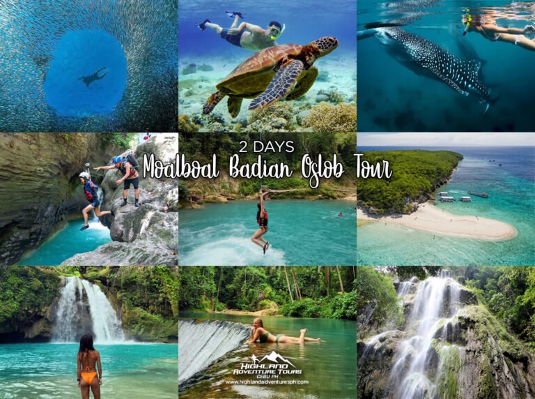 2 Days Moalboal Badian Oslob Tour - Highland Adventure Tours
